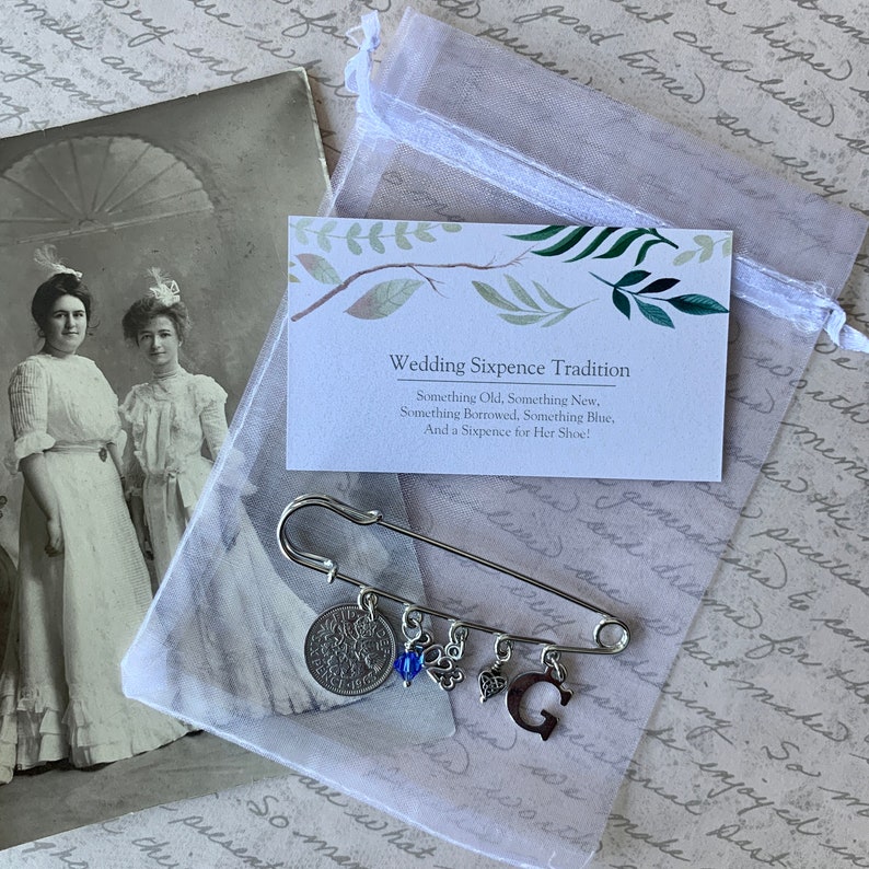 Custom Bridal Sixpence Wedding Pin Garter Pin for Bride - Etsy