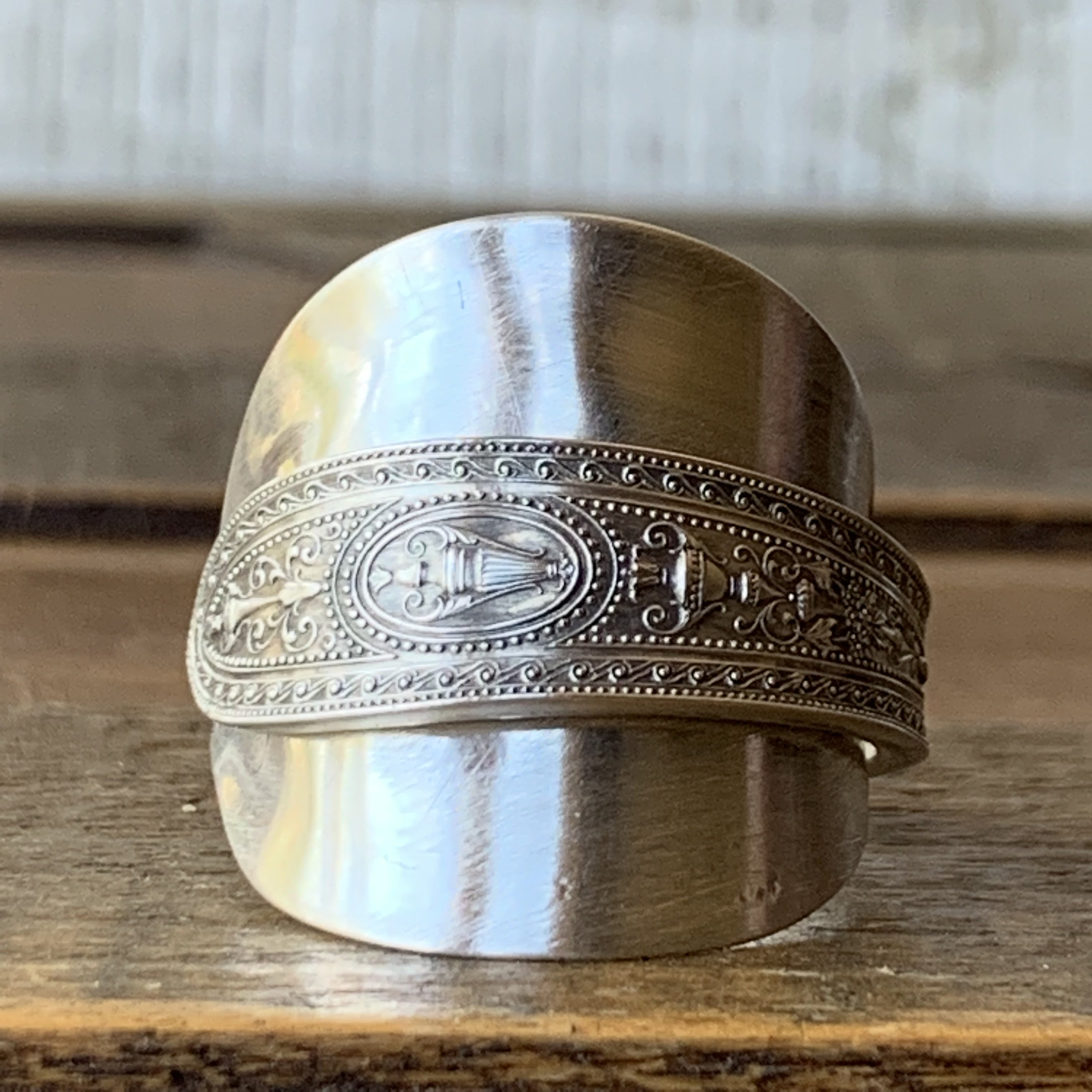 Vintage Sterling Silver Spoon Ring, Wedgewood Demitasse, Hand Forged - Etsy