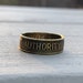 NYC Transit Token Ring New York City Brass Band Upcycled - Etsy