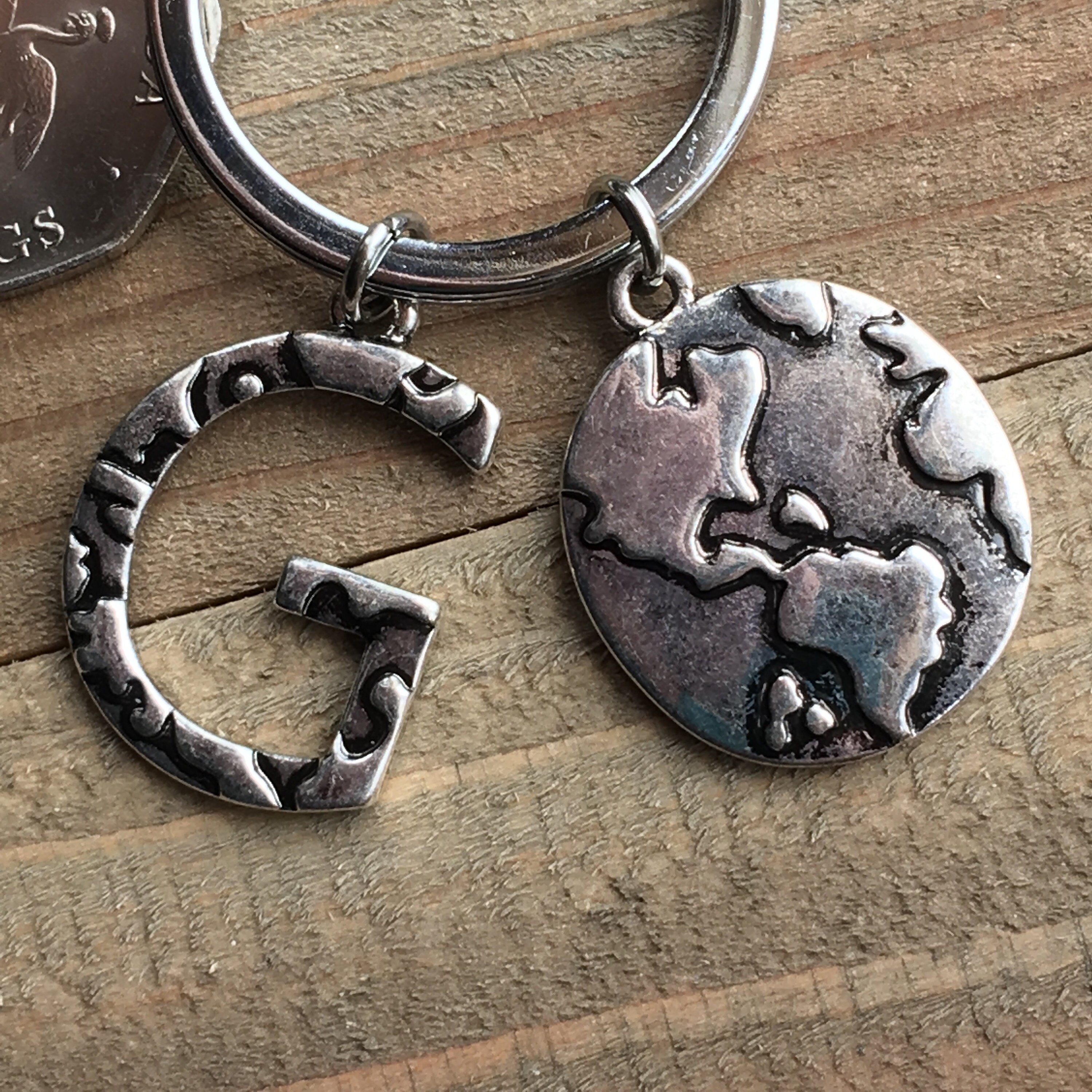 Missions Keychain with Coin Missionary Gift Matthew 28:19 | Etsy