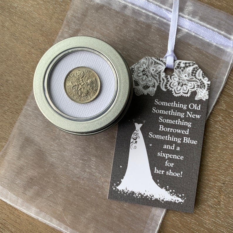 Lucky Sixpence Coin Wedding Gift for Bride Irish Sixpence - Etsy