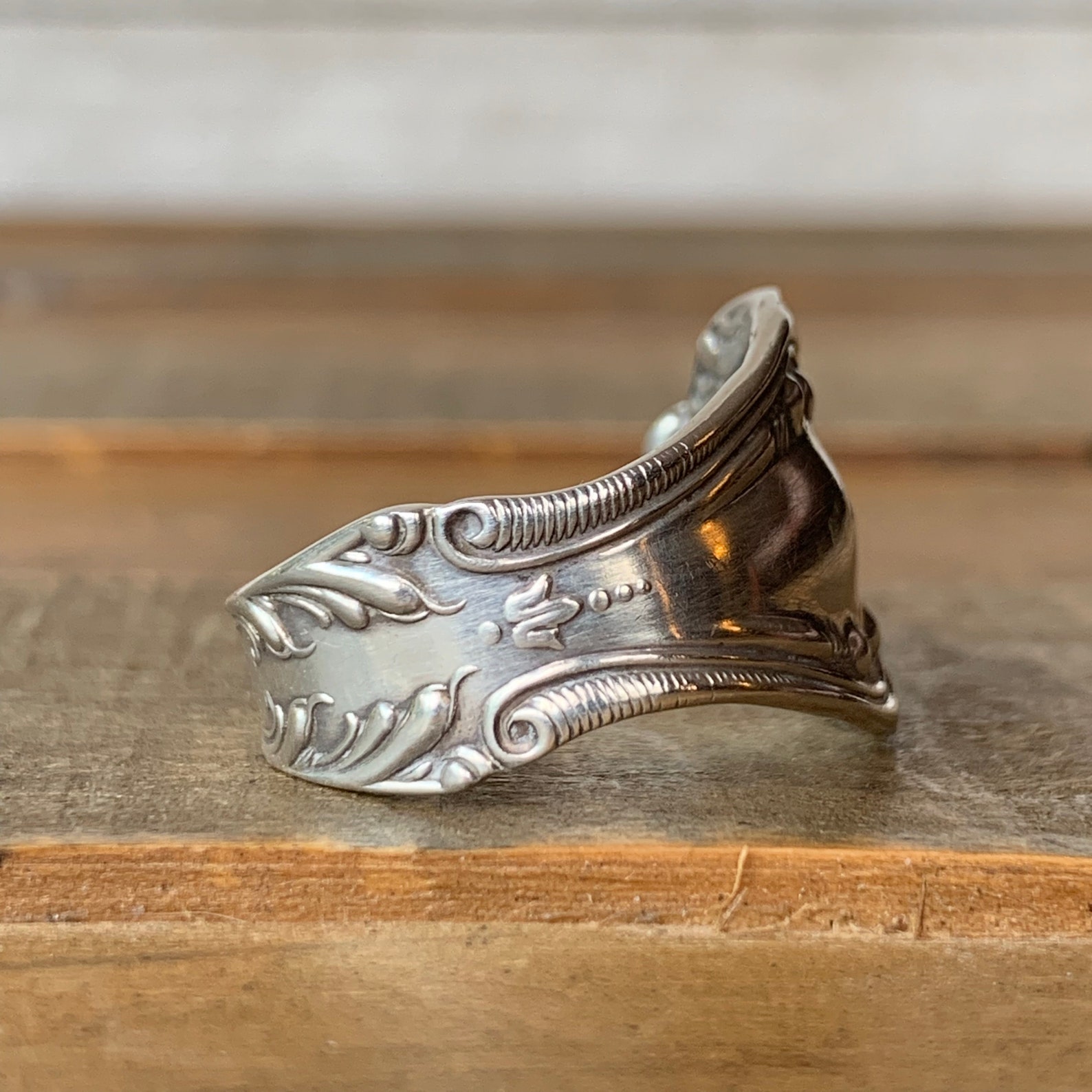 Sterling Silver Vintage Spoon Ring Single Wrap Spoon Ring - Etsy