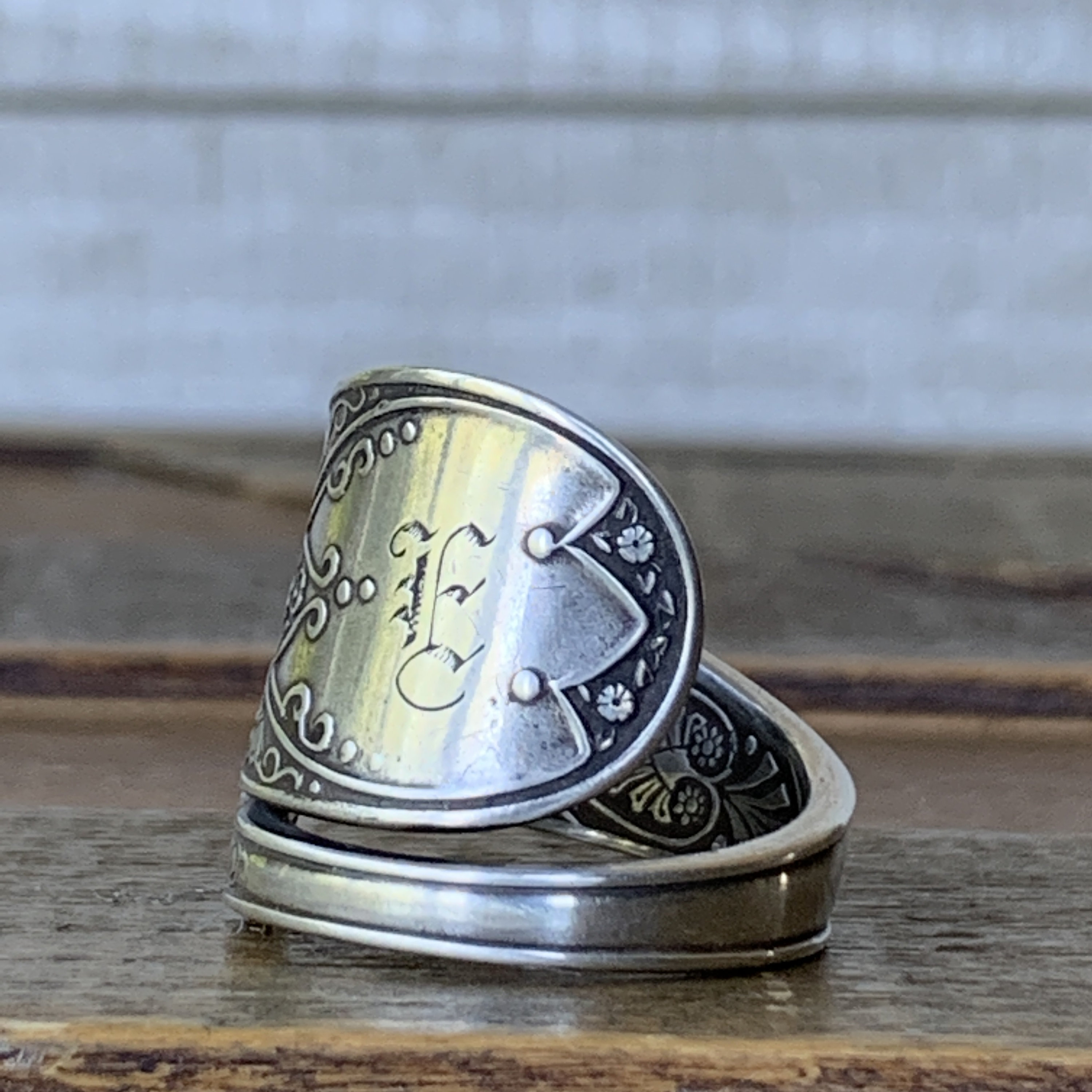 Unique Spoon Ring Sterling Silver Statement Ring Vintage - Etsy