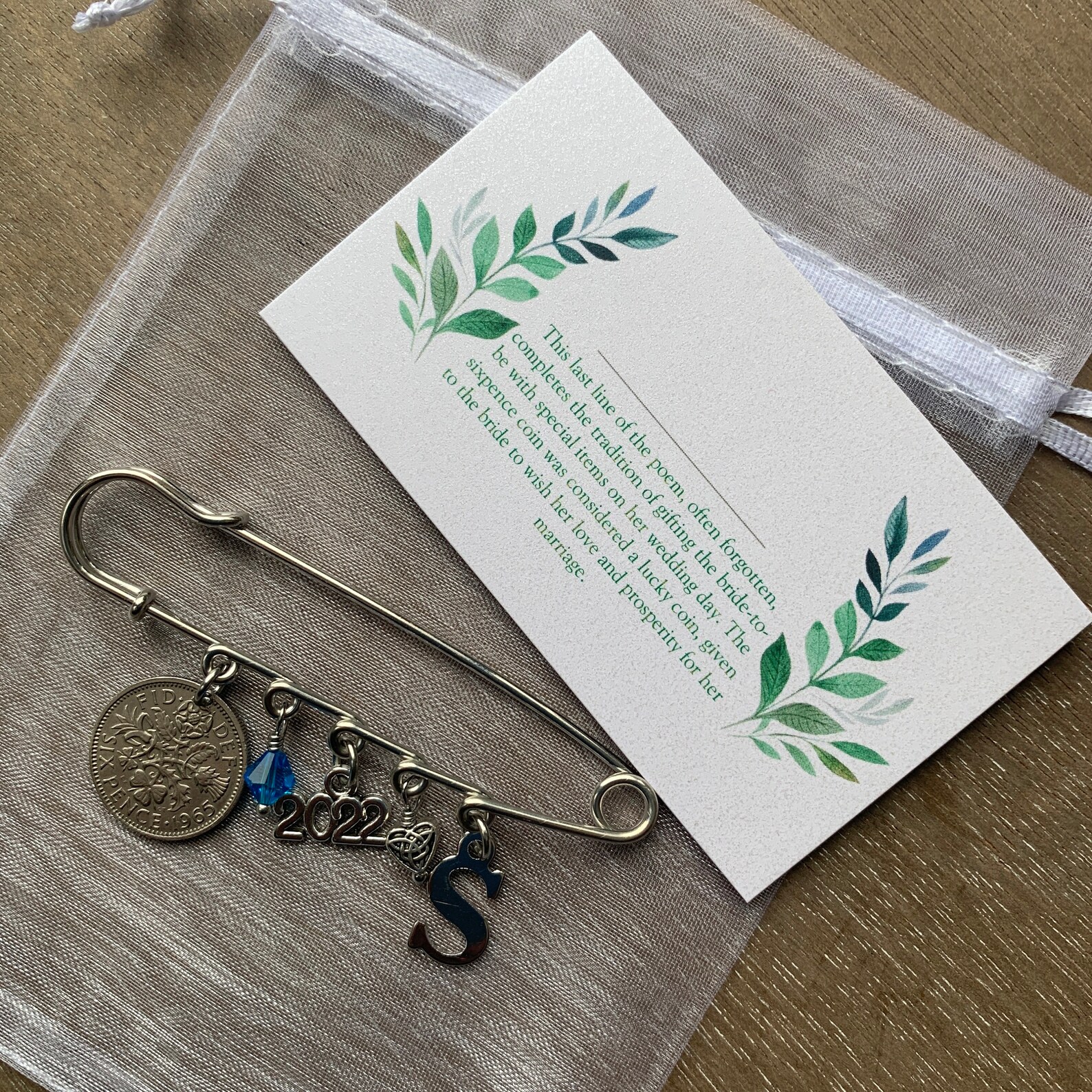 Custom Bridal Sixpence Wedding Pin Garter Pin for Bride - Etsy