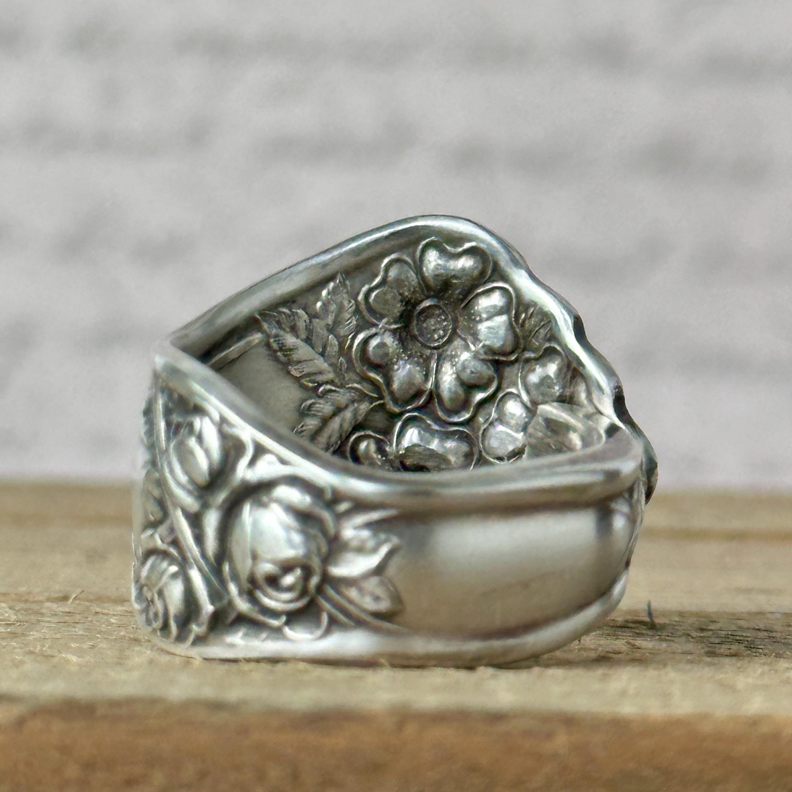 Vintage Rose Spoon Ring, International Silver, Repurposed Jewelry - Etsy