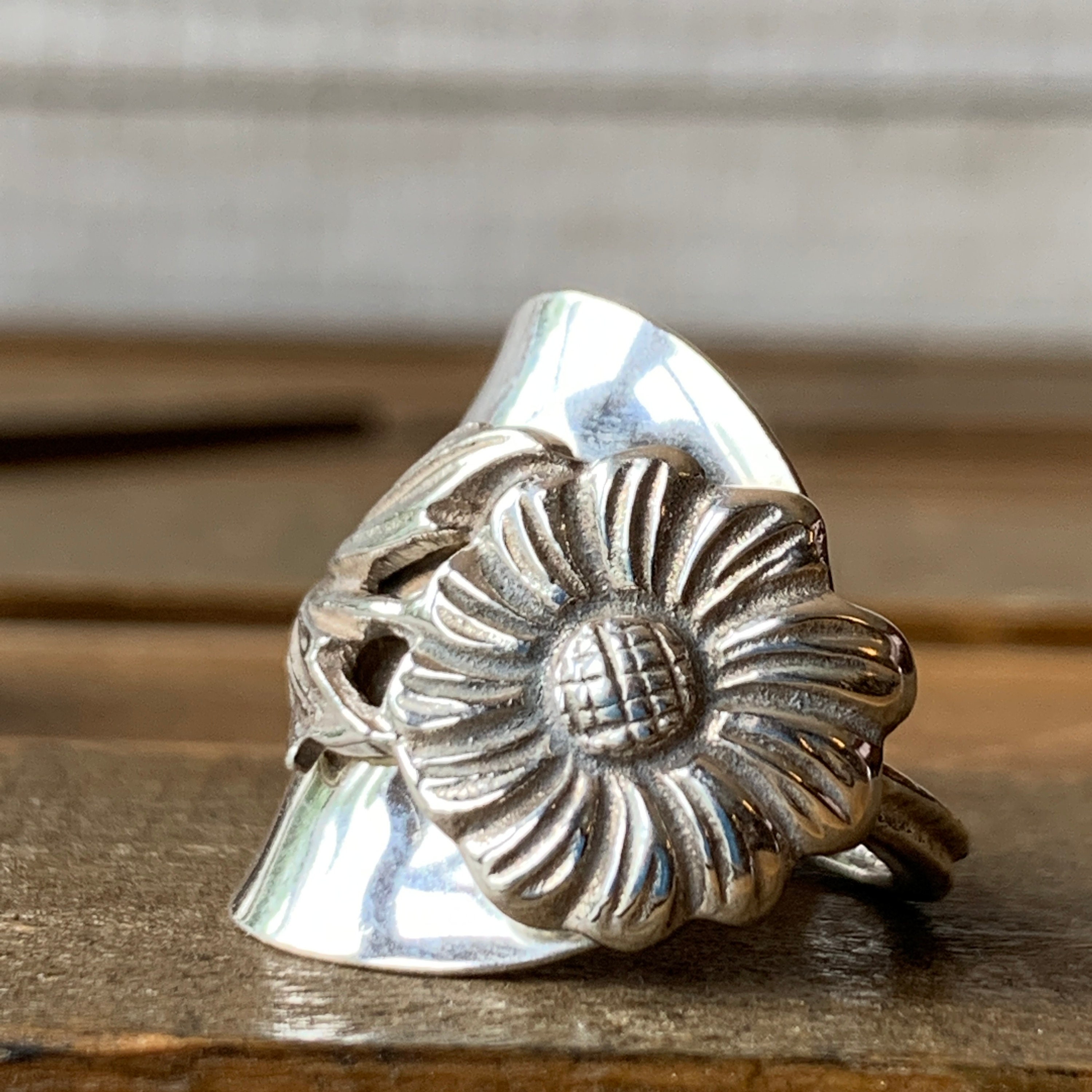 Sterling Silver Sunflower Spoon Ring Vintage Spoon From | Etsy