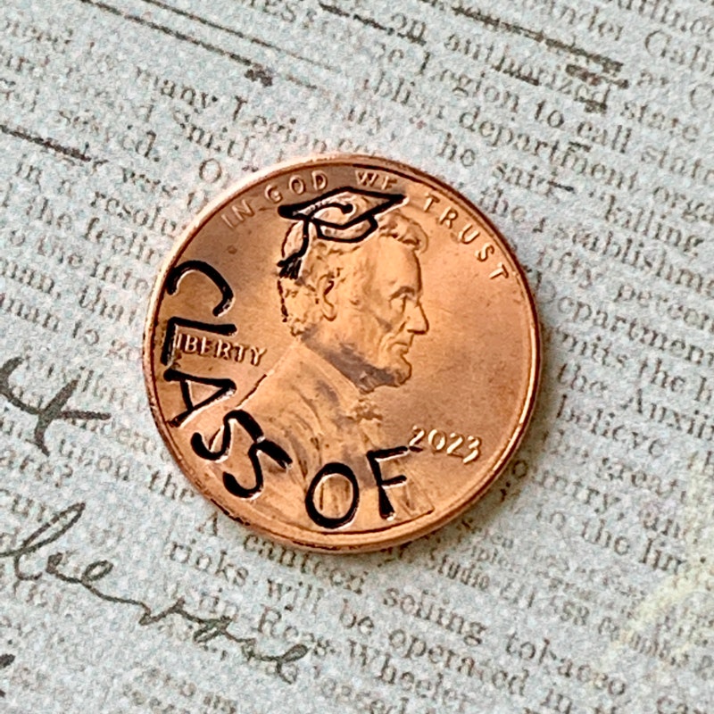 Hand Stamped Penny - Etsy