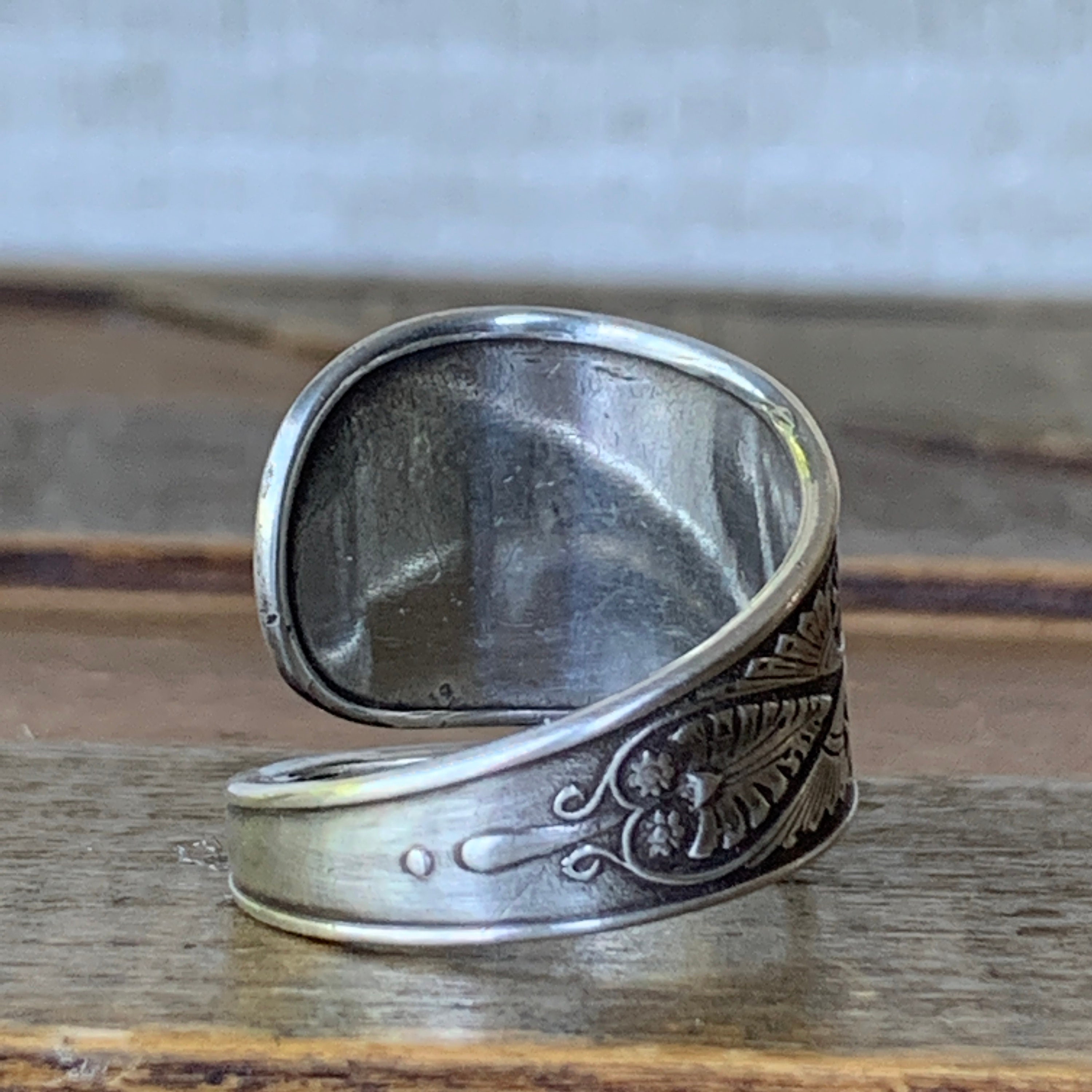 Unique Spoon Ring Sterling Silver Statement Ring Vintage - Etsy
