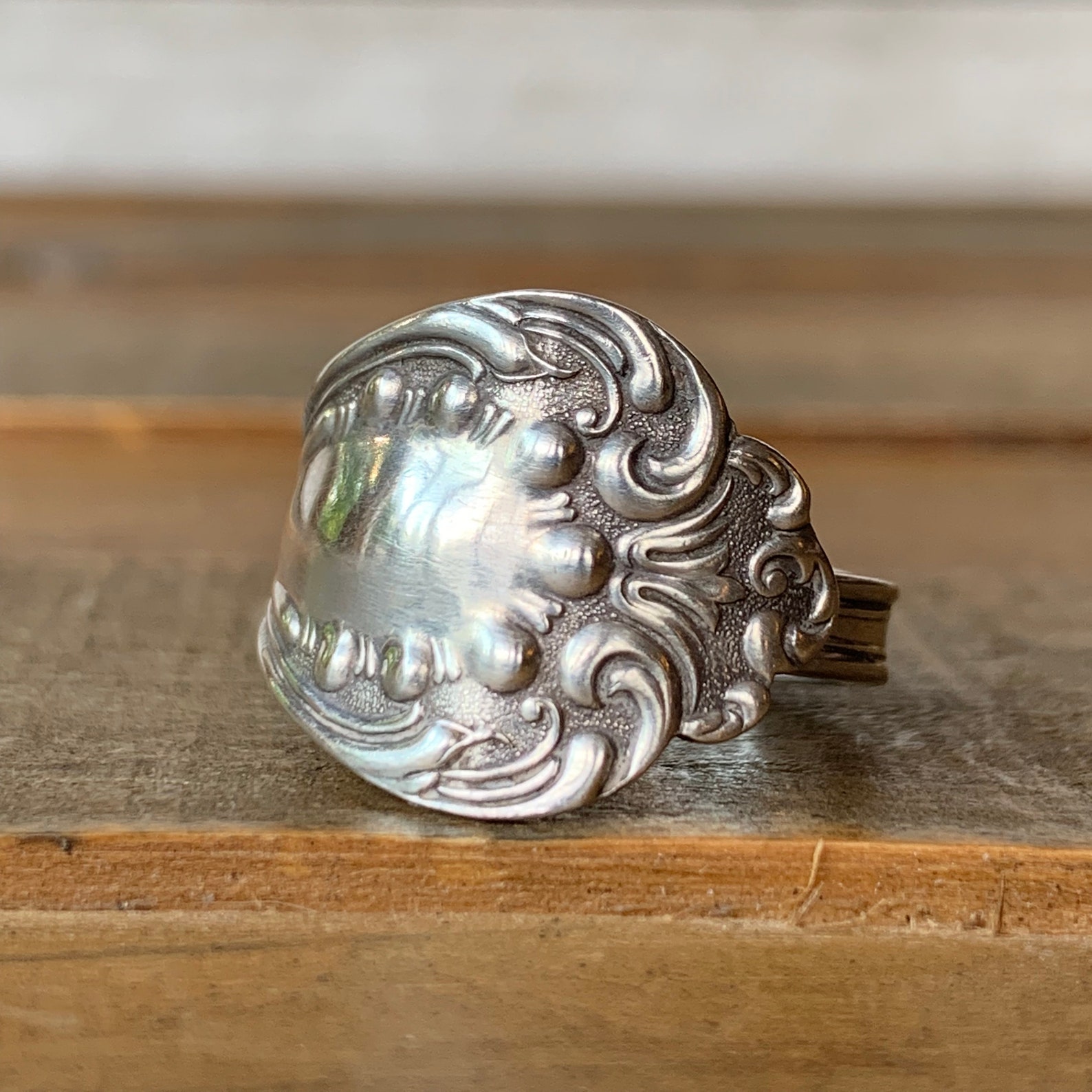 Sterling Silver Vintage Spoon Ring Single Wrap Spoon Ring - Etsy