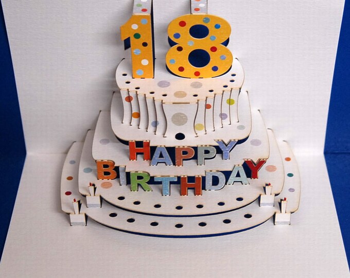 18th Birthday Card Pop Up Birthday Card Laser Cut Card Etsy 18th-birthday-card-pop-up-birthday-card-laser-cut-card-etsy