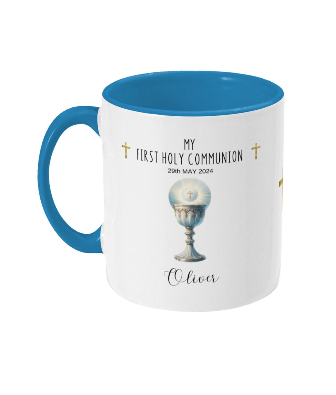Personalised Communion Mug, Ceramic Gift for First Holy Communion, Boy ...