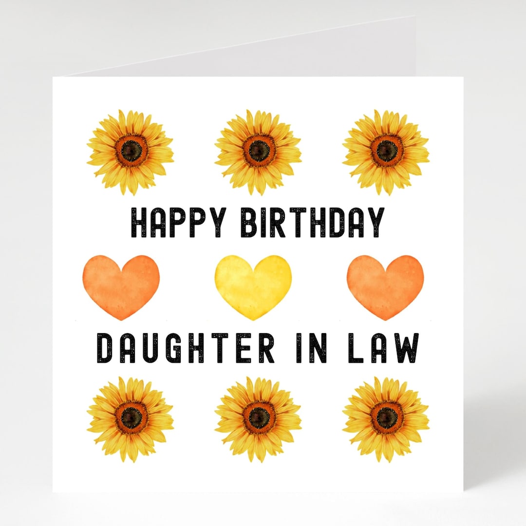 Daughter in Law Birthday Card, Happy Birthday Daughter in Law ...