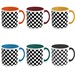 Check Pattern Mug Chequerboard Pattern Two Tone Coffee Tea Mug - Etsy