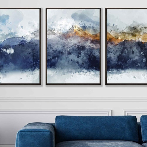 Cloud Photo Print Set of 3 Blue Sky Print Modern Wall Art - Etsy