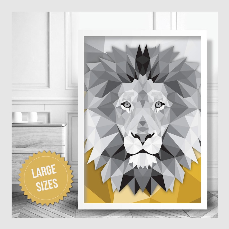 Wall Hangings Home & Living Techno FOX Overlay Design Wall Art PRINT in ...