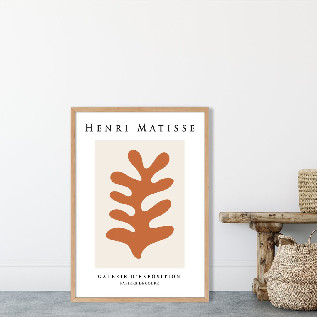Artistic Matisse Orange Galerie D'exposition Framed Print - Etsy