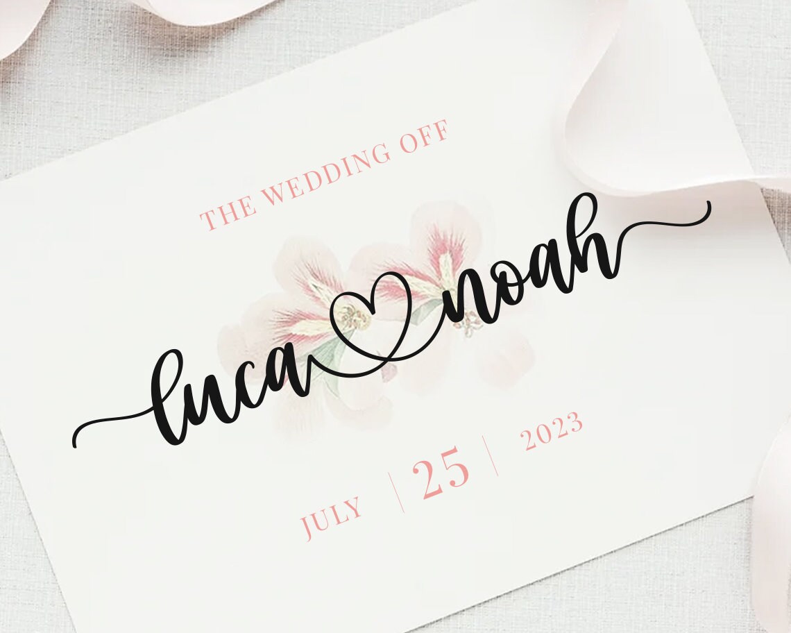 Script Font Font With Hearts Cursive Font Font With Tails - Etsy