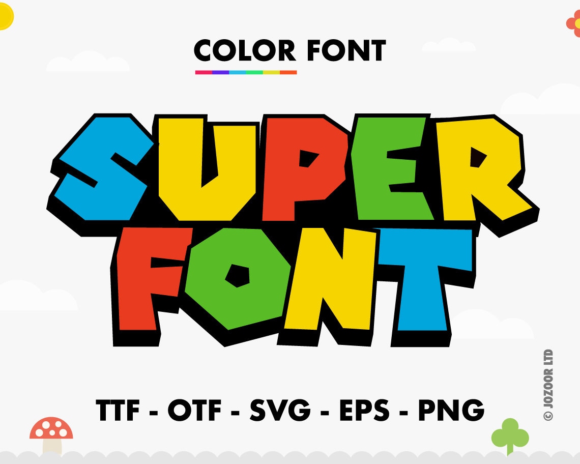Super Font Super Font Letters SVG DXF PNG Eps for - Etsy