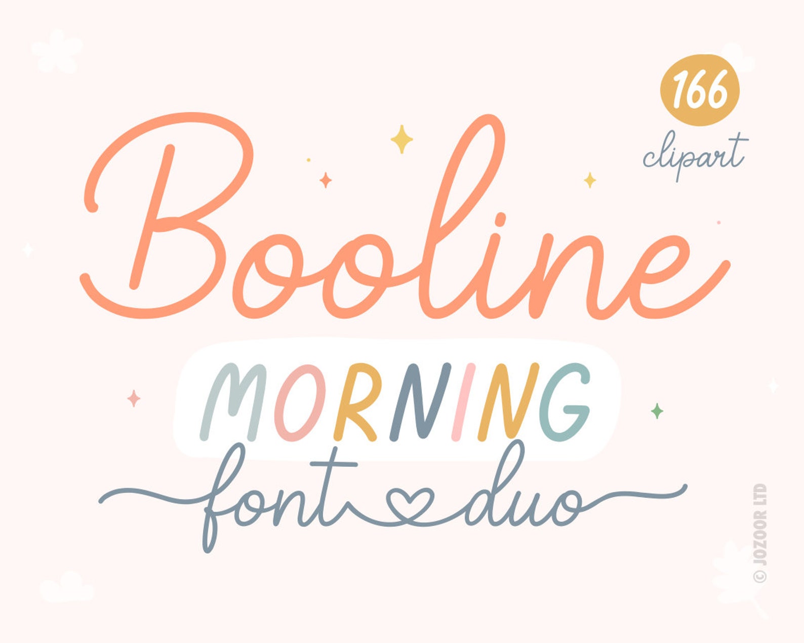 Script Font Duo, Monoline Font With Hearts, Font With Tails, Heart Font ...