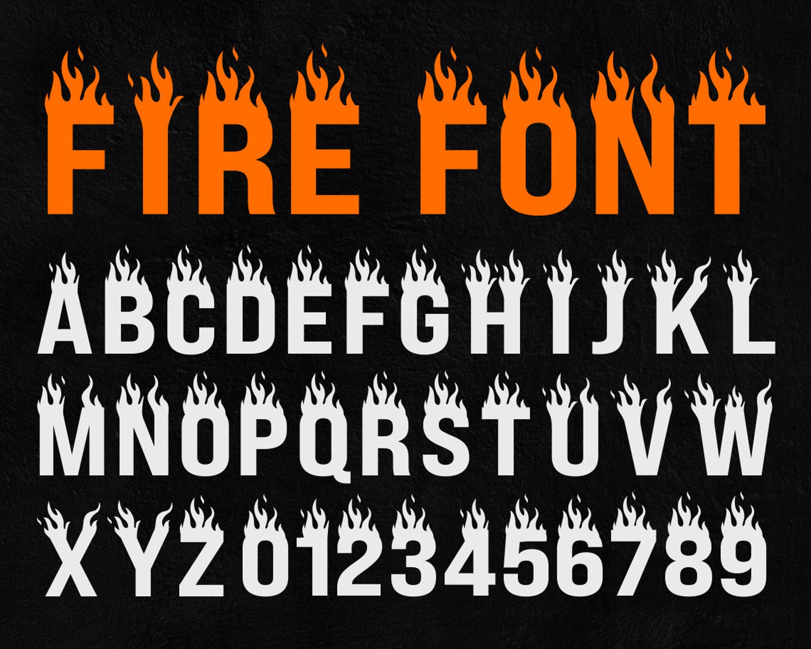 Fire Font Svg Flame Schrift Svg Flame Schriftart Für Cricut Etsy