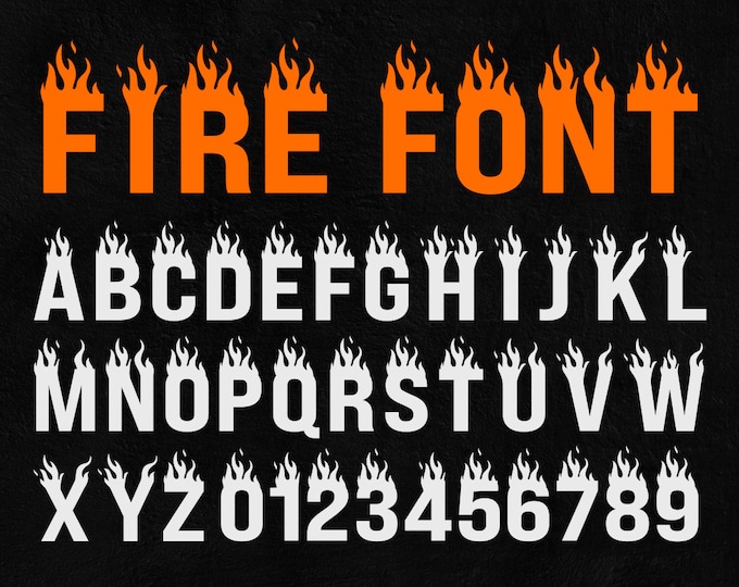 Flame Font Svg, Fire Font Svg, Thrasher Font Svg, Skateboard Font ...