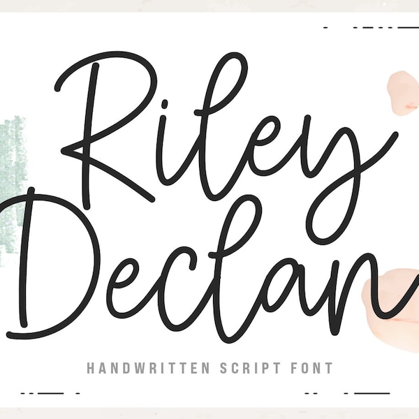 Handwritten Fonts Cursive - Etsy