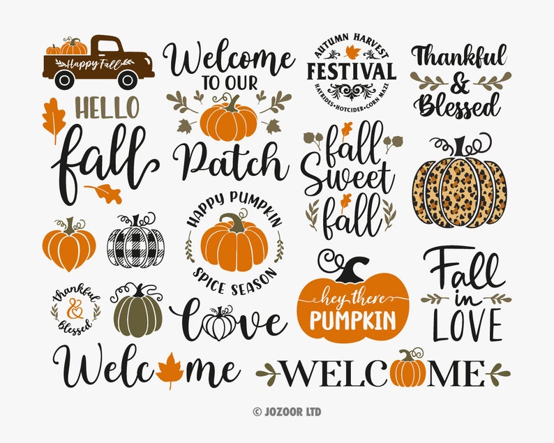 Fall SVG, Fall SVG Bundle, Autumn Svg, Hello Fall Svg, Thanksgiving Svg ...