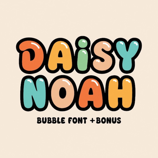 Bubbles Poster - Etsy UK