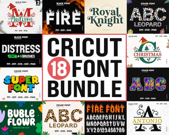 Cricut Fonts Bundle SVG Fonts Fonts for Cricut Font Bundle - Etsy