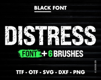 Distressed Font Grunge Font Distressed Monogram Font Grunge Lettering ...