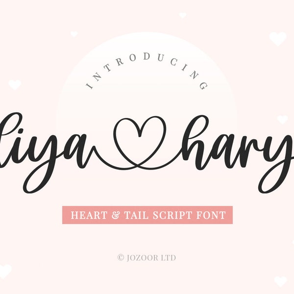 Heart Font Svg - Etsy
