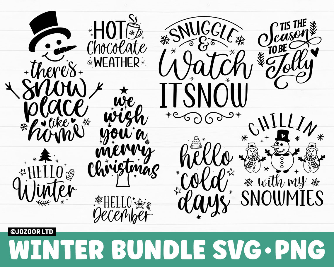Christmas SVG Bundle Winter SVG Santa SVG Winter Svg - Etsy