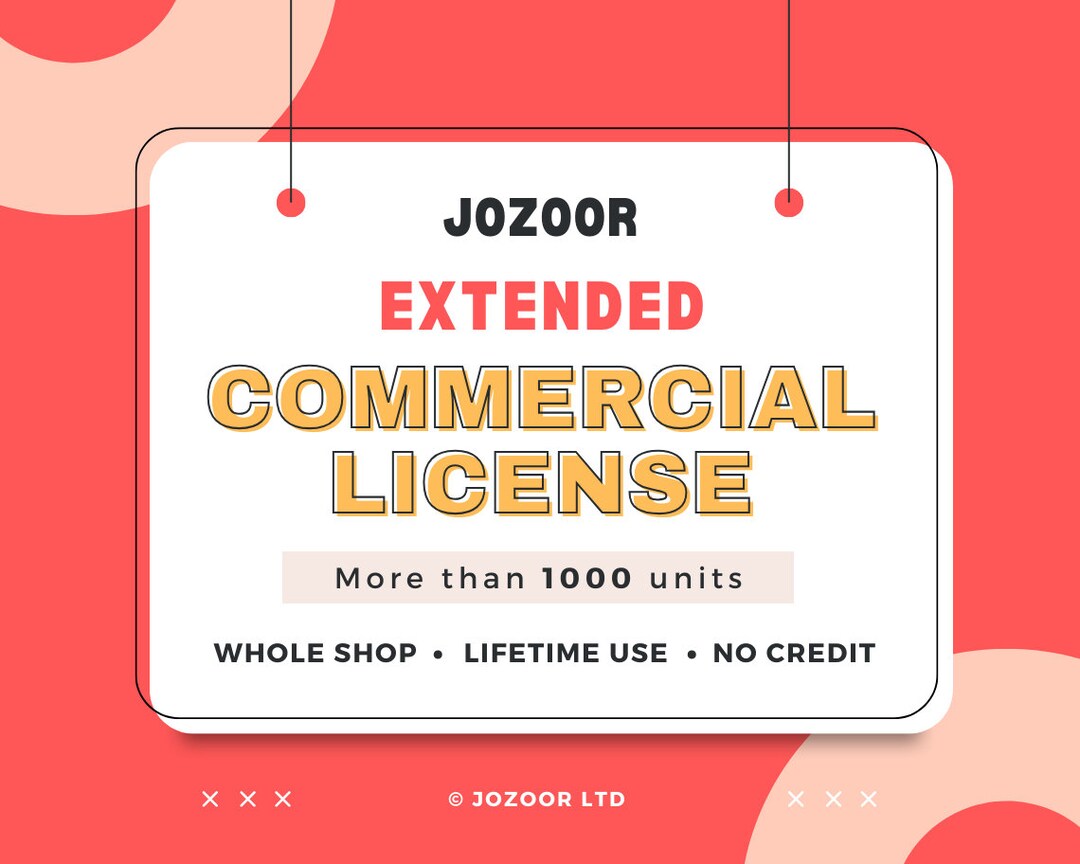 Extended Commercial License for All Fonts and Designs - Etsy