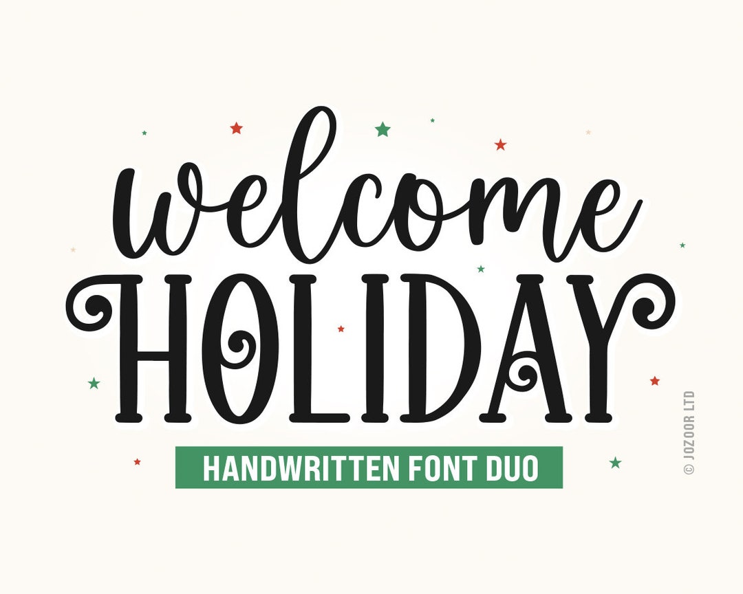 Christmas Font SVG, Script Font, Holiday Font, Cursive Font,cricut Font ...