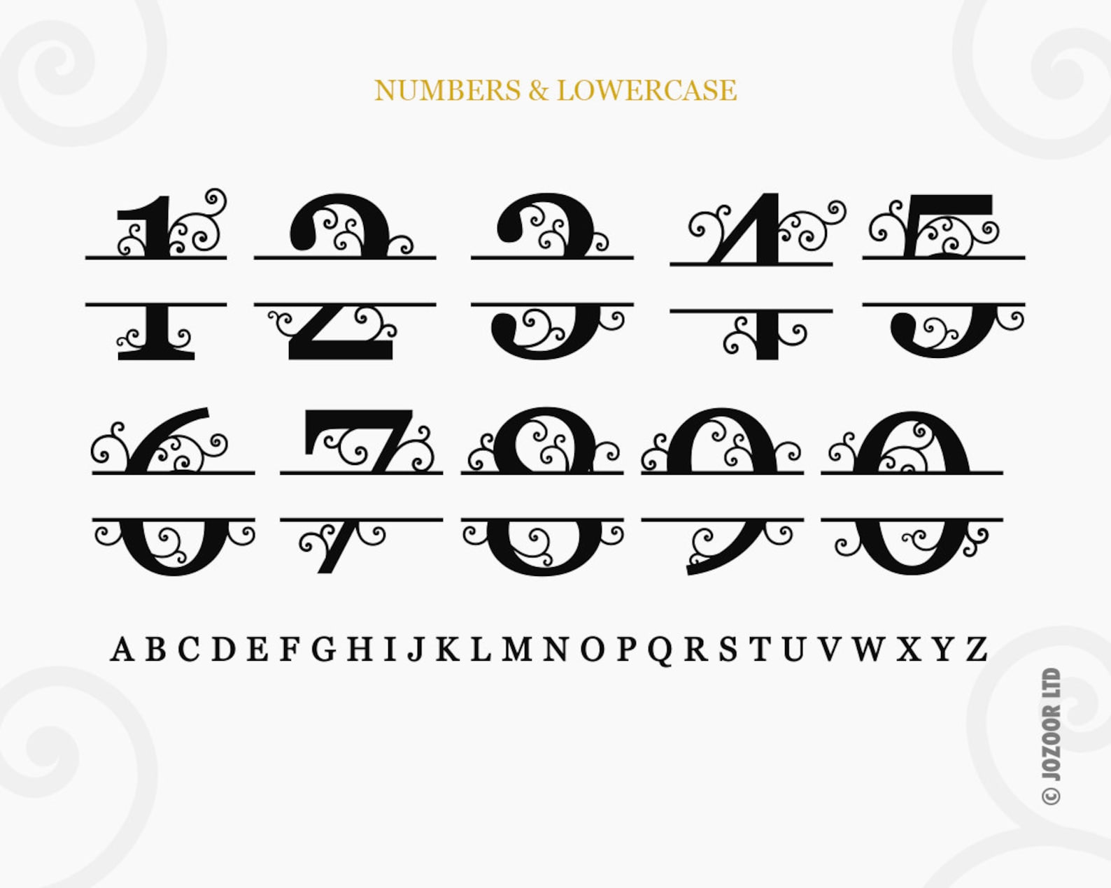 Split Monogram SVG Split Monogram Font Monogram Font SVG - Etsy