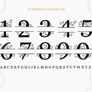 Split Monogram SVG, Split Monogram Font, Monogram Font SVG, Split ...