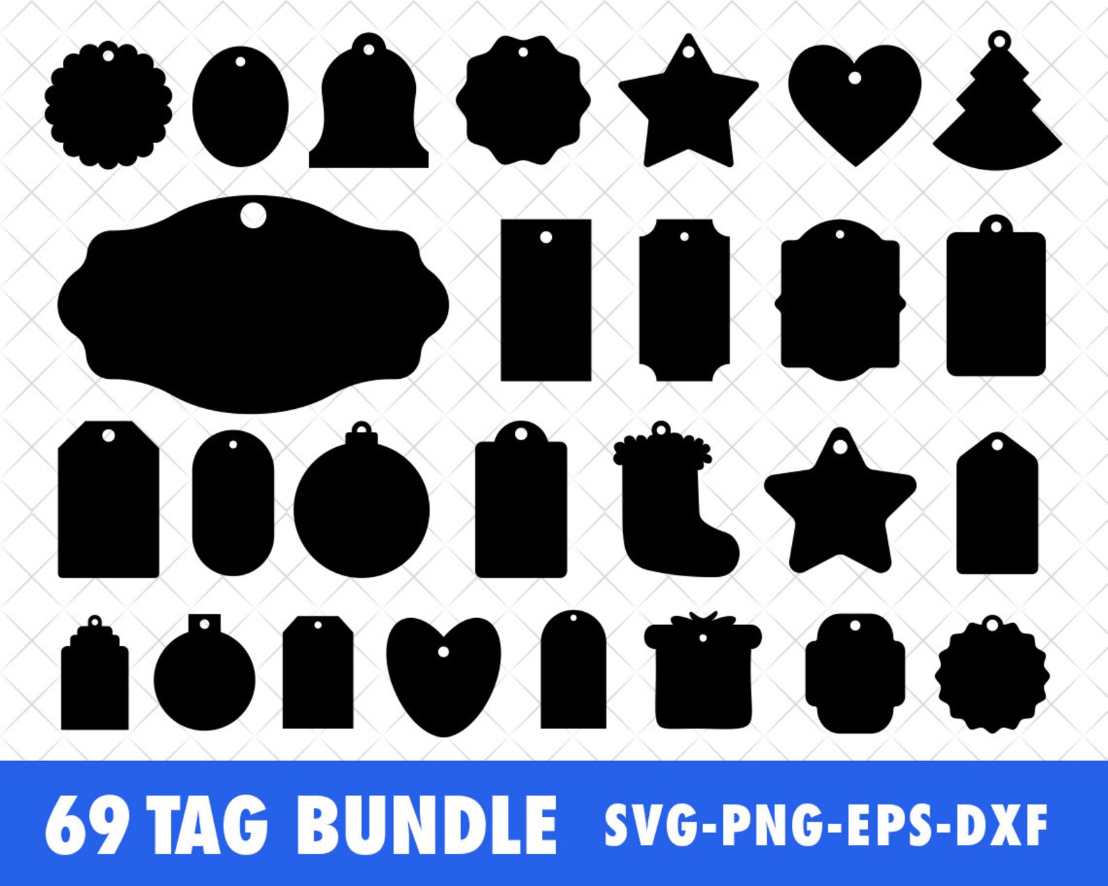 Tag SVG Gift Tags SVG Tag SVG Bundle Tag Svg Files Cricut - Etsy