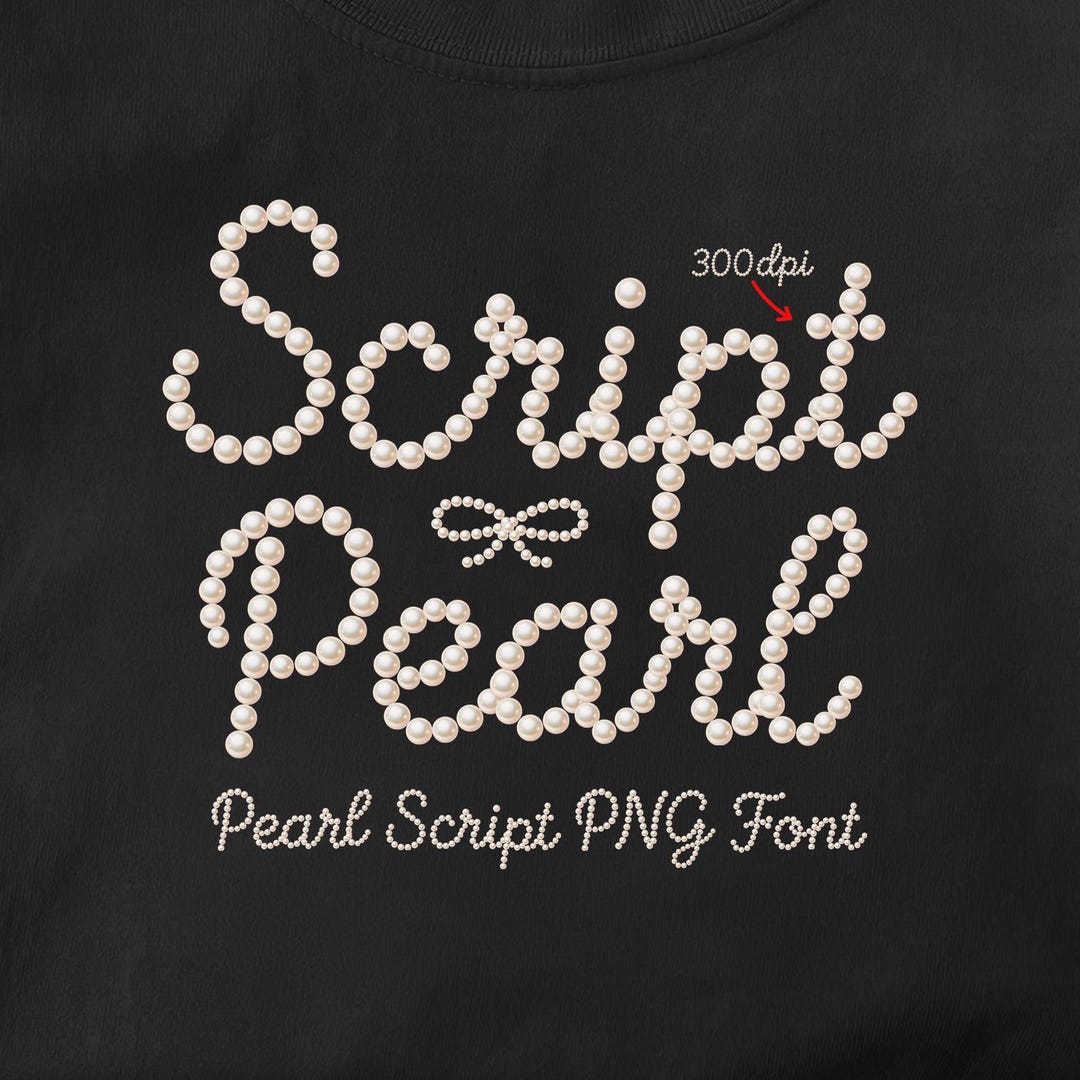 Pearl Beaded Script Font PNG Alphabet Letters, Pearl PNG Letter, Pearls ...
