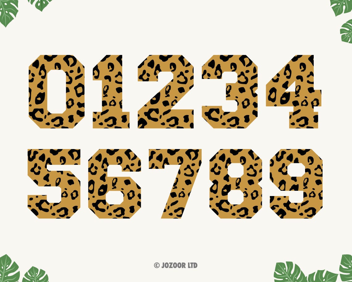 Leopard Font SVG Leopard Alphabet Letters Svg Leopard Print - Etsy