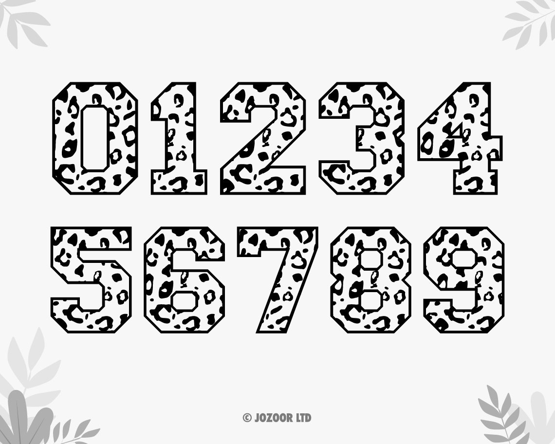 Leopard Font SVG, Leopard Alphabet Letters Svg, Leopard Print Svg Font ...