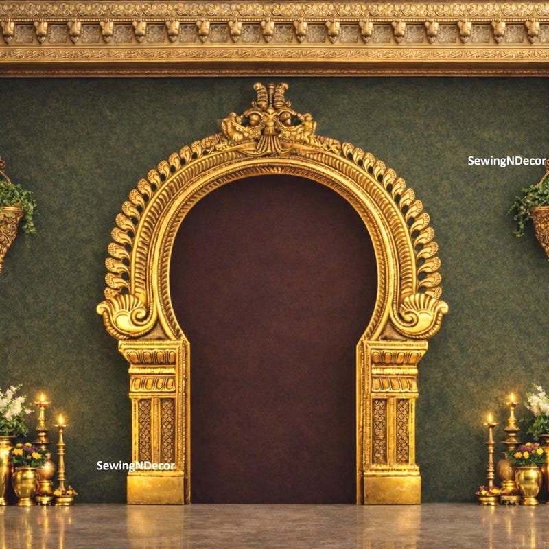 Backdrop Decor Mandir - Etsy