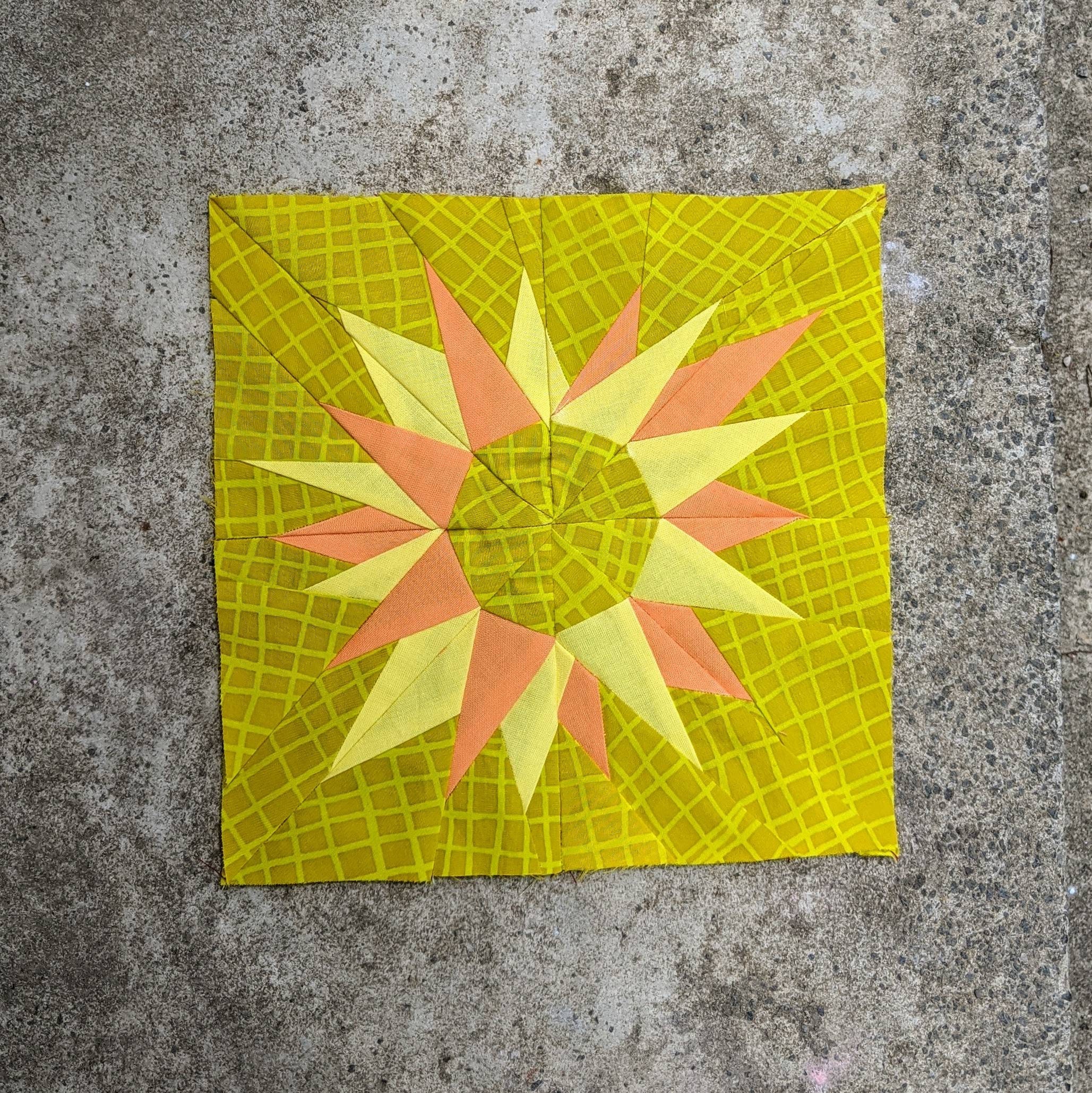 Sunflower Foundation Paper Piecing Pattern - Etsy