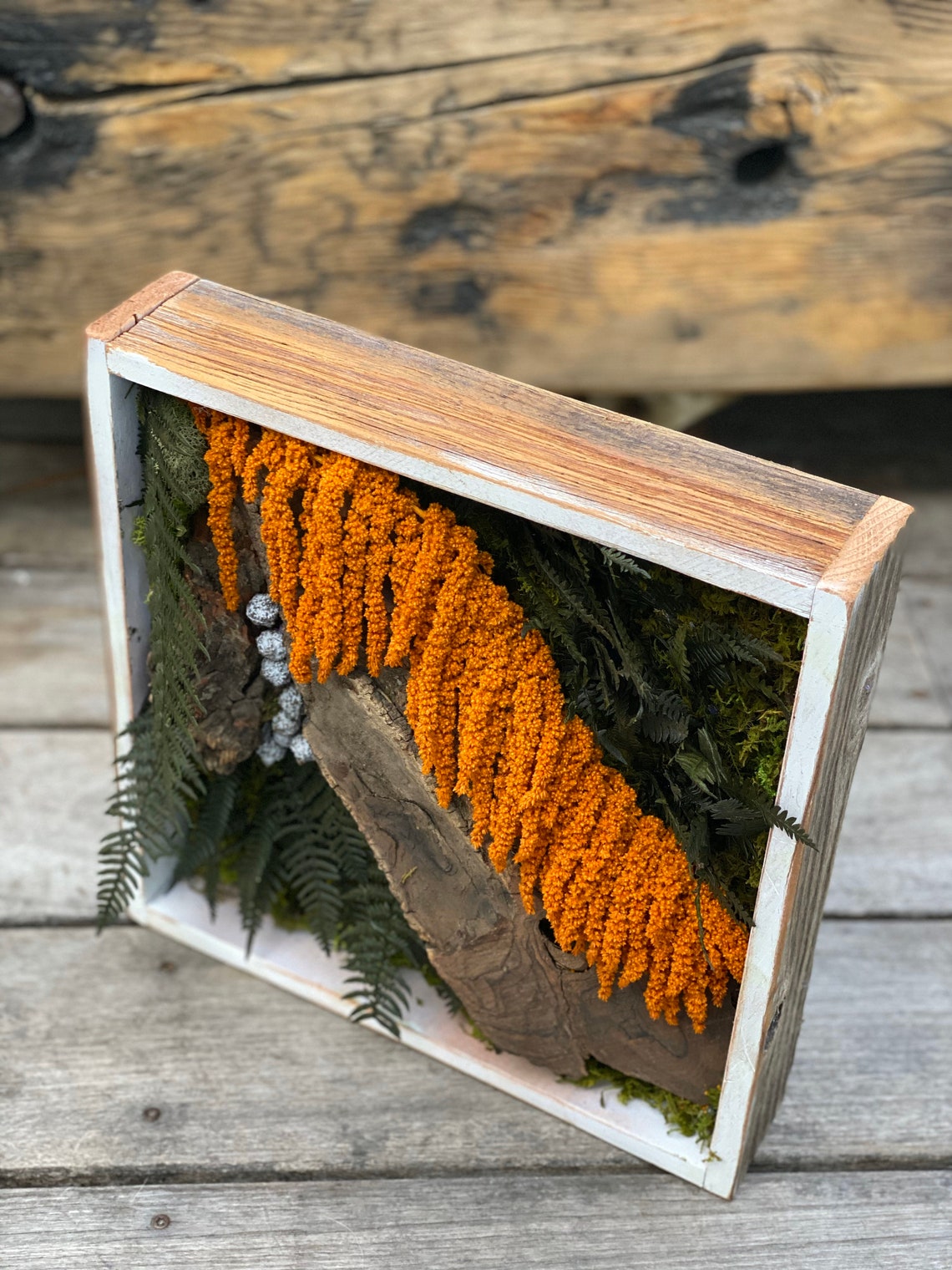 Autumn Moss Box Art - Etsy