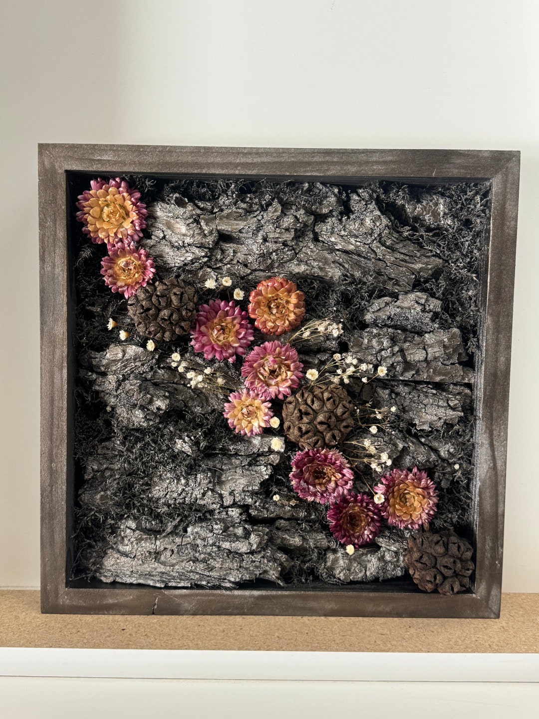 Silver Frost Garden Moss Box Wall Art - Etsy