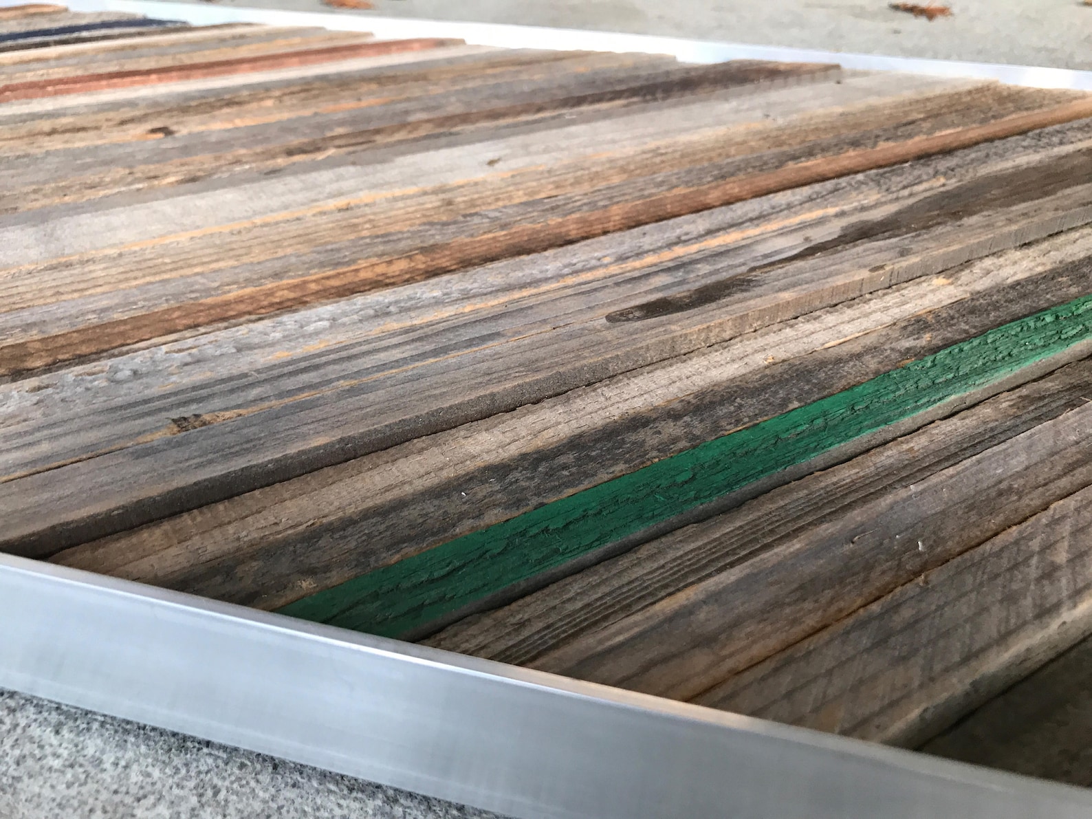 Diagonal Pattern / Reclaimed Wood Wall Art - Etsy