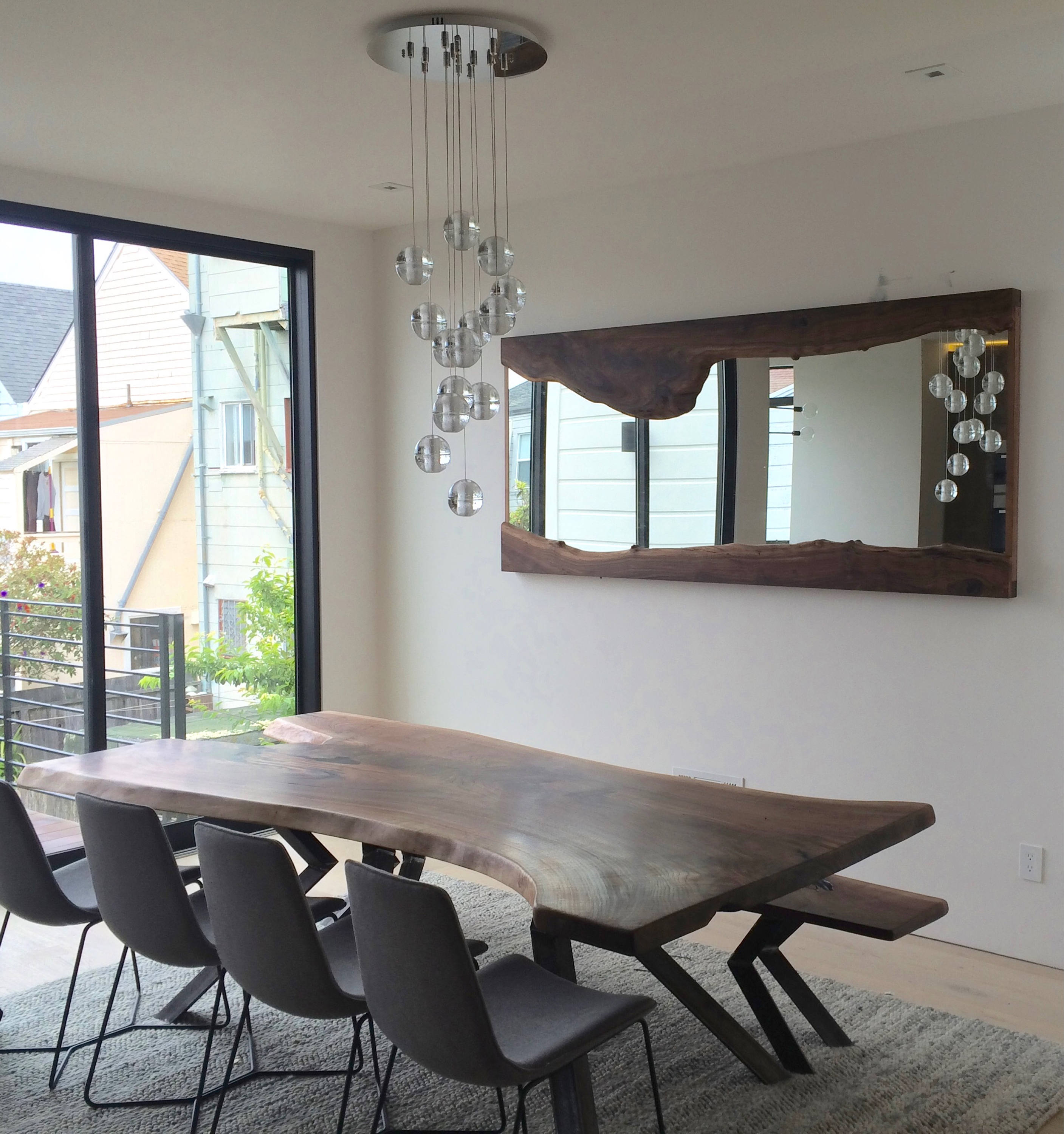 Live Edge Walnut Slab Mirror - Etsy