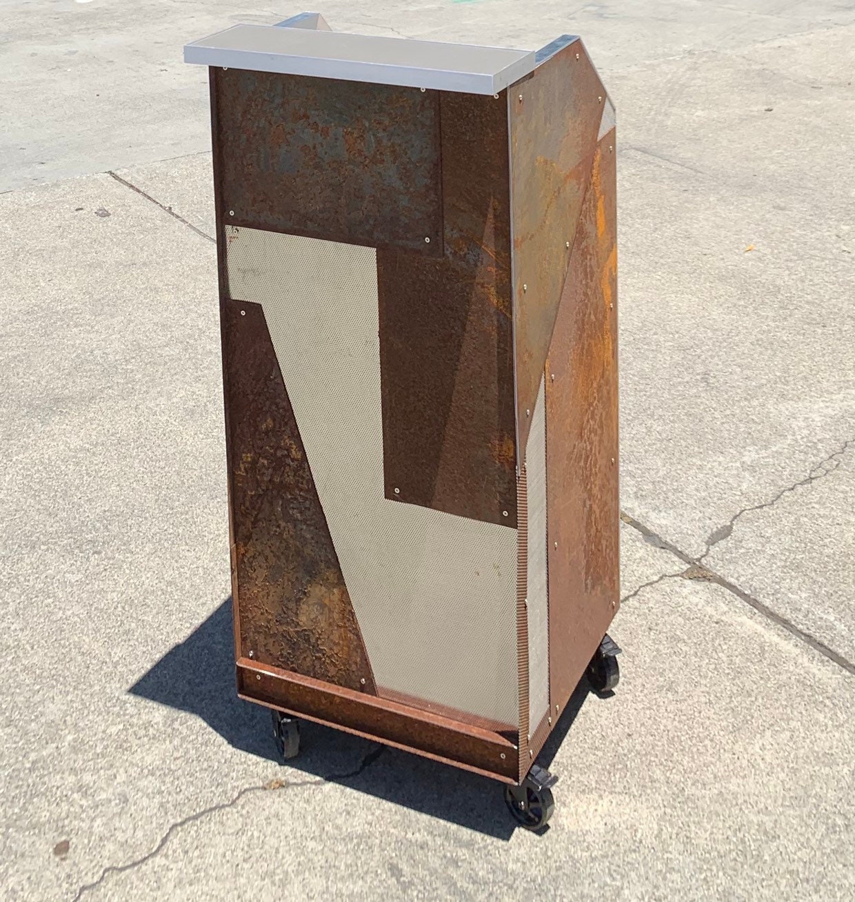 Hostess Desk Hostess Stand Mixed Metal Design - Etsy