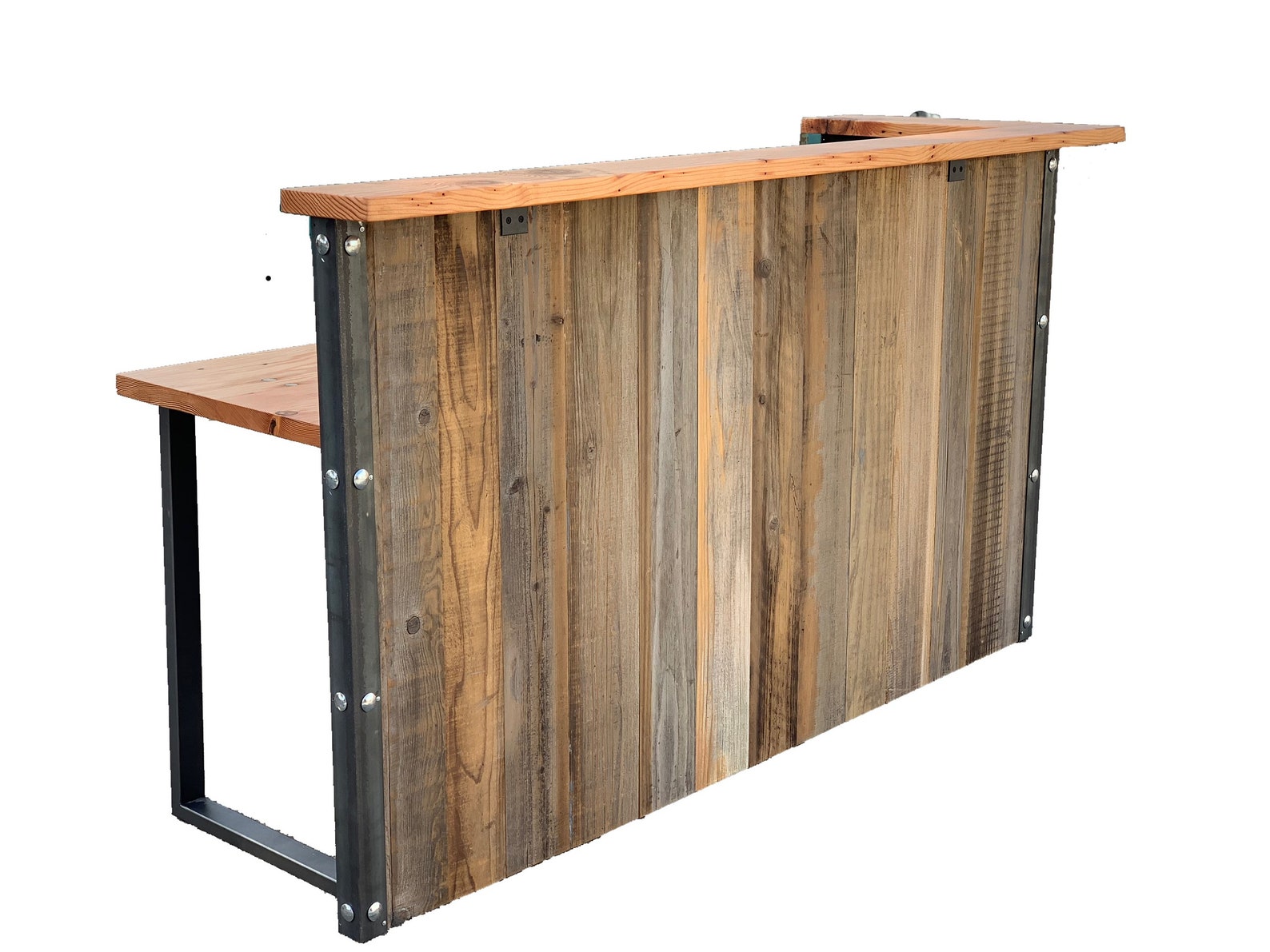 Reclaimed Wood Reception Desk - Etsy