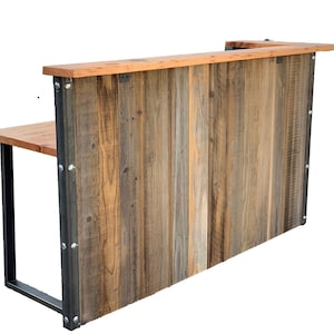 Reclaimed Wood Reception Desk - Etsy