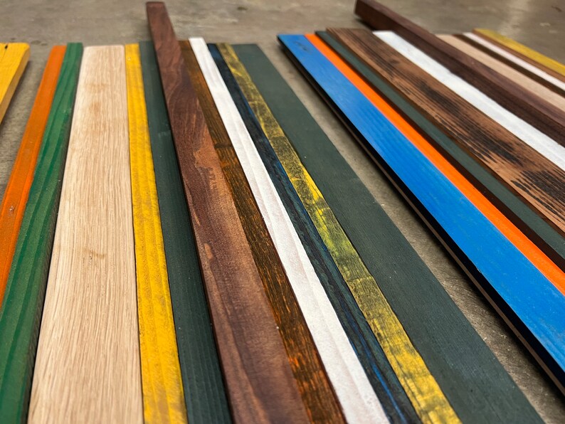 Color Drip Quadriptych Wood Art - Etsy